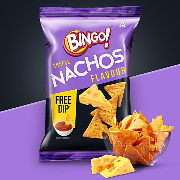 Buy Bingo! Cheese Nachos Flavour Online at Best Price of Rs 18 - bigbasket