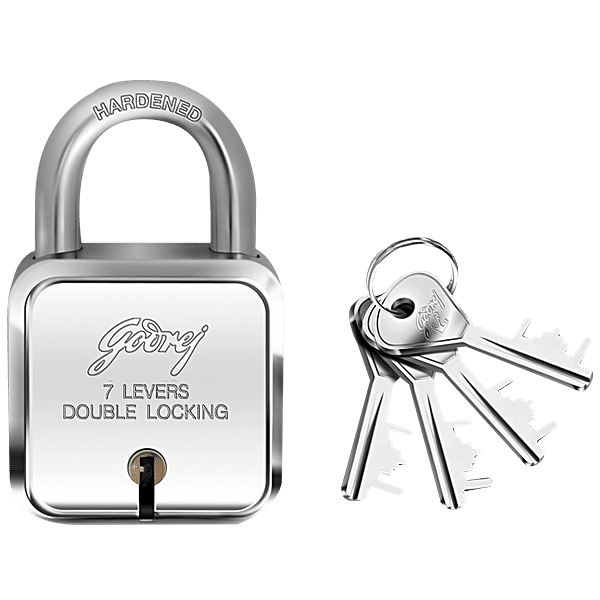 Buy Godrej Square 7 Levers 4 Keys Padlock Online at Best Price of Rs ...