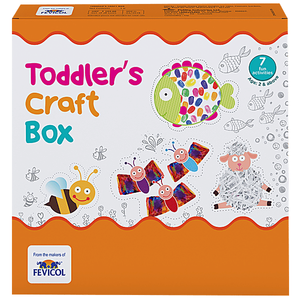 Buy Fevicreate Toddler Craft Box - DIY Learning Kit, For Kids, 2 Years ...