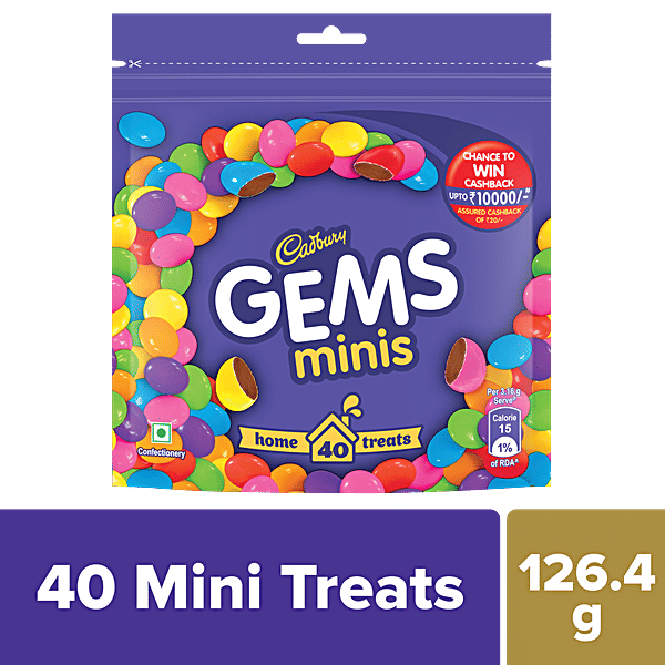 Buy Cadbury Gems Minis Chocolate Home Treats Pack Online at Best Price ...