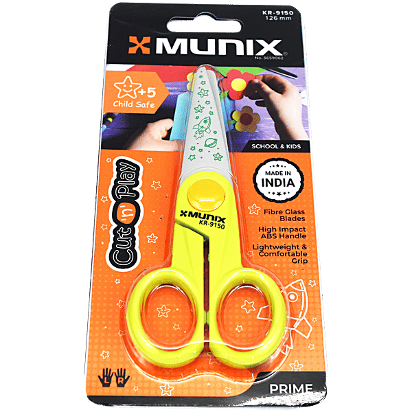 Buy Munix Scissor - Ergonomic Handle, Comfortable Grip, KR-9150, 126 mm ...