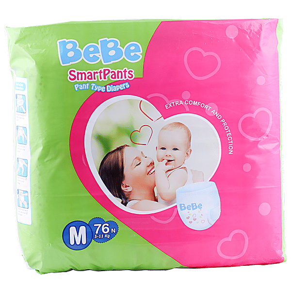 Buy Bebe Smart Baby Diaper Pants - Medium Online at Best Price of Rs ...