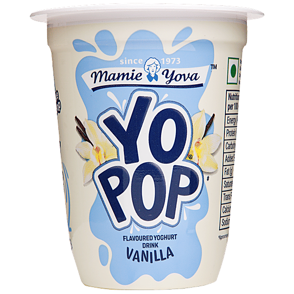Buy Mamie Yova Yo Pop Flavoured Yogurt Drink - Vanilla Online at Best ...