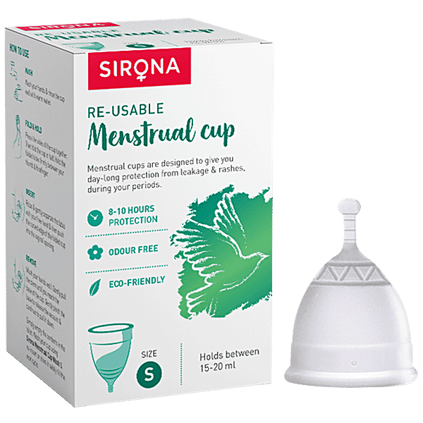 Buy SIRONA FDA Approved Reusable Menstrual Cup (Small Size) With Pouch ...