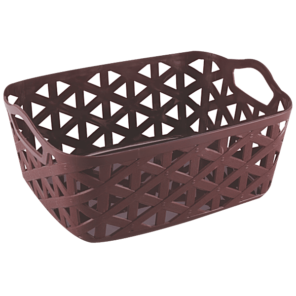 Buy Flair Plastics Plastic Cane Multi Purpose Basket - Medium, Assorted ...