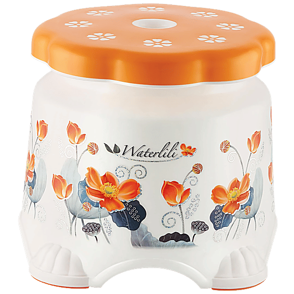 Buy Nakoda Pixel Printed Patla & Bathroom Stool - Assorted Colour ...