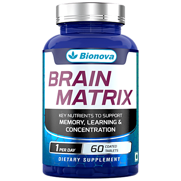 Buy Bionova Brain Matrix Tablets - Nutrients To Support Mental ...