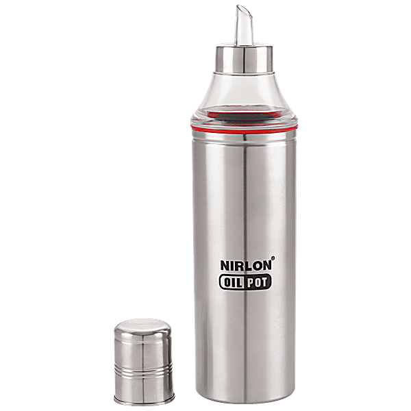 Buy Nirlon Steel Oil Dispenser/Pourer/Can/Dropper/Bottle with Handle ...