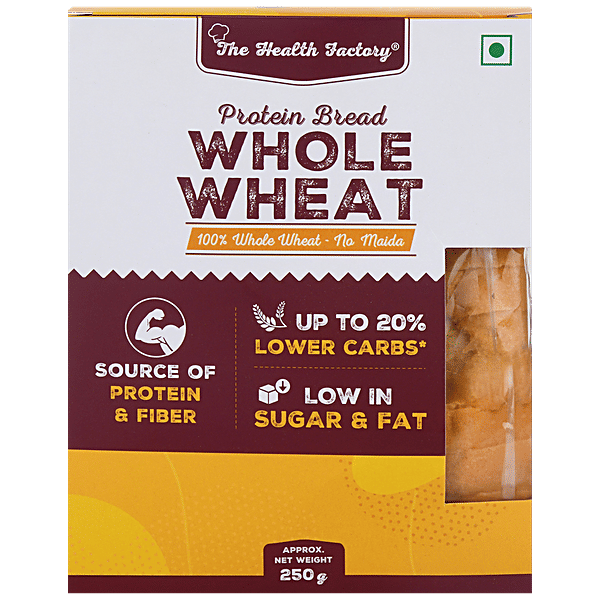 Buy The Health Factory Protein Bread - Whole Wheat, No Maida Online at ...
