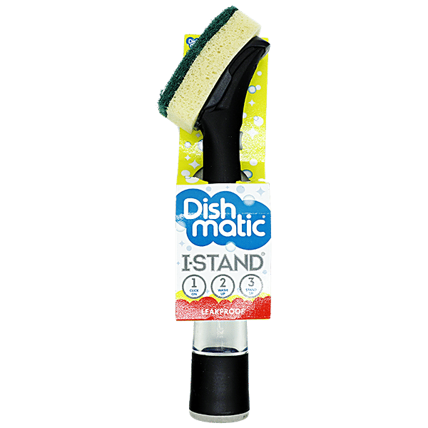Buy Dishmatic I-Stand Standing Fillable Dish Wand Sponge with Handle ...