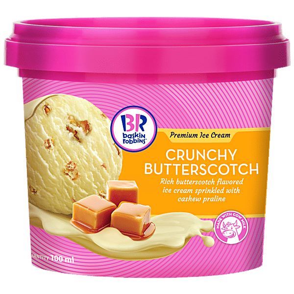 Buy Baskin Robbins Crunchy Butterscotch Ribbon Ice Cream Online at Best ...