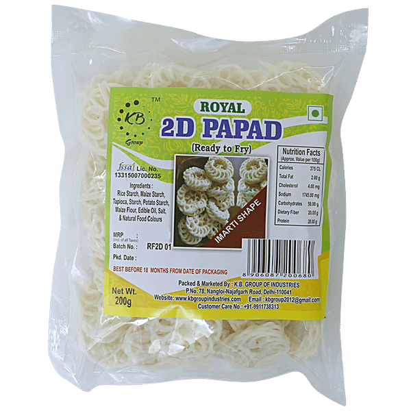 Buy Royal 2d Papad - Imarti Shape Online at Best Price of Rs 70 - bigbasket