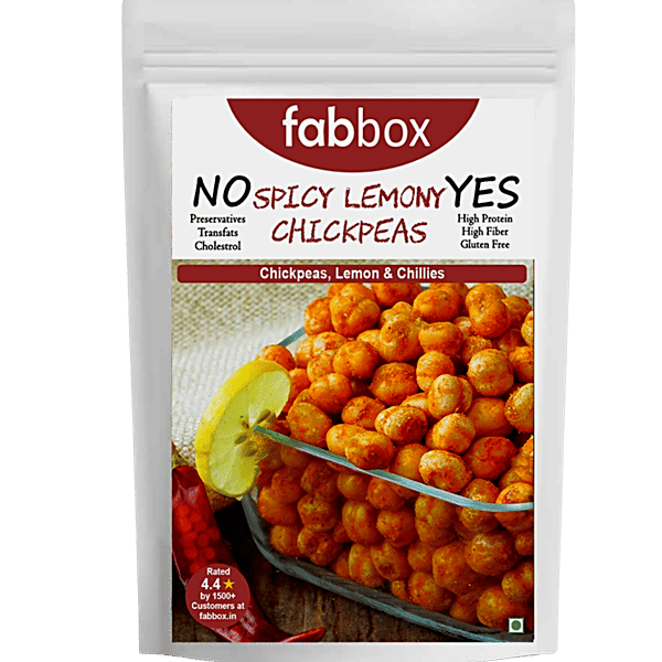 Buy Fabbox Spicy Lemony Chickpeas - Baked, Healthy Snack, Vegan, Gluten ...