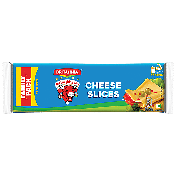 Buy Britannia The Laughing Cow Cheese Slices - Made From Cow Milk ...