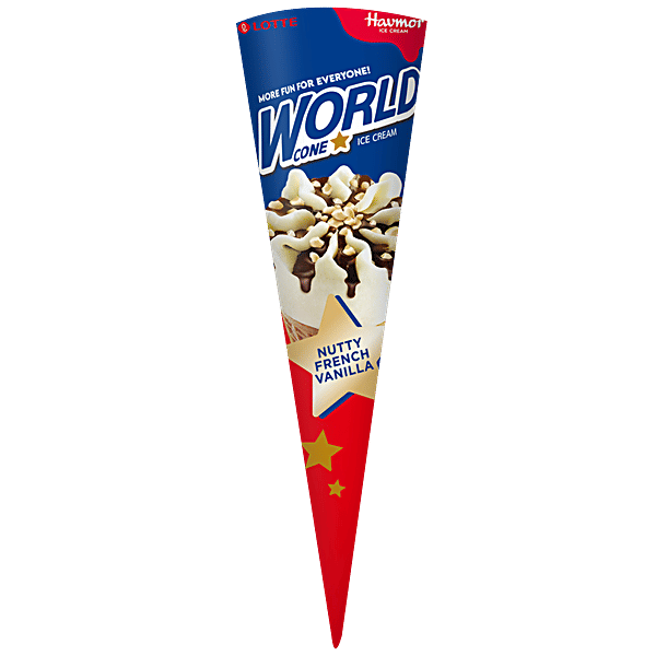 Buy Havmor Ice Cream - World Cone, Nutty French Vanilla Online at Best ...