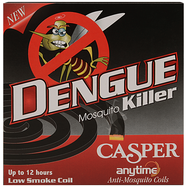 Buy Casper Dengue Anti-Mosquito Coils - Upto 12 Hours, Low Smoke, Black ...