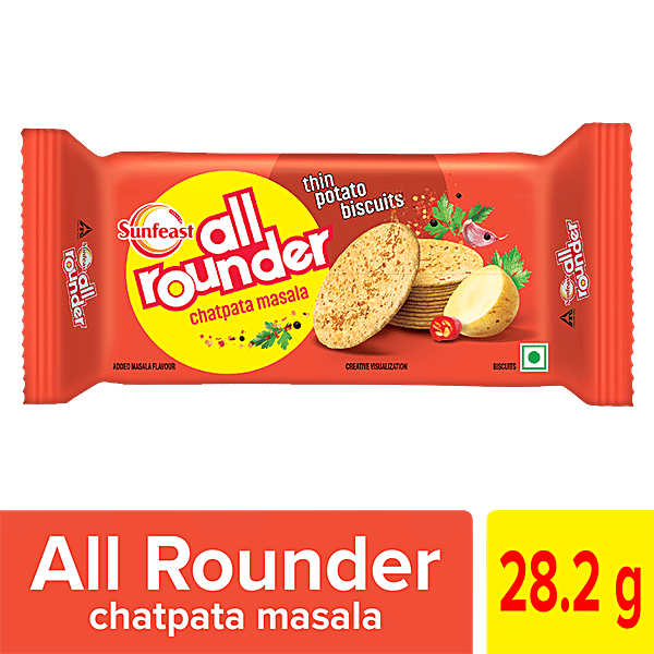 Buy Sunfeast All Rounder - Thin, Light & Crunchy Potato Biscuit With ...