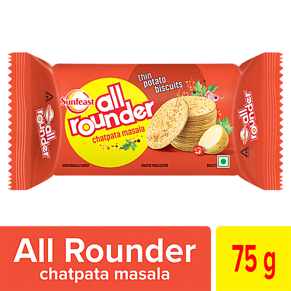 Buy Sunfeast All Rounder - Thin, Light & Crunchy Potato Biscuit With ...