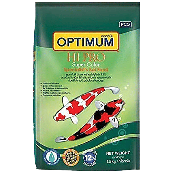 Buy Optimum Hi Pro Super Color Specialists Medium Pellet Koi Fish Food ...