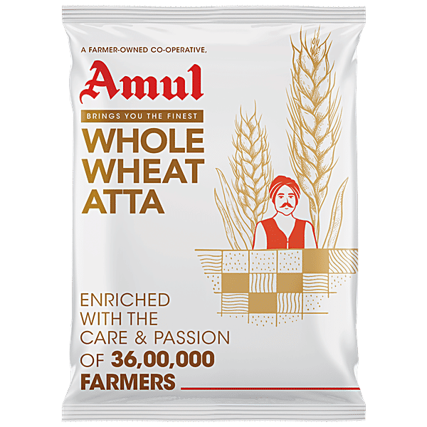 Buy Amul Whole Wheat Atta Online at Best Price of Rs 410.53 - bigbasket
