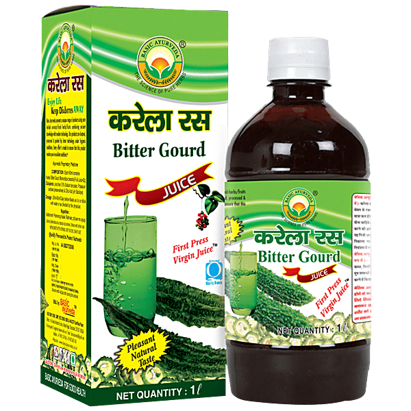 Buy Basic Ayurveda Bitter Gourd/Karela Juice - Organic Herbal Juice ...