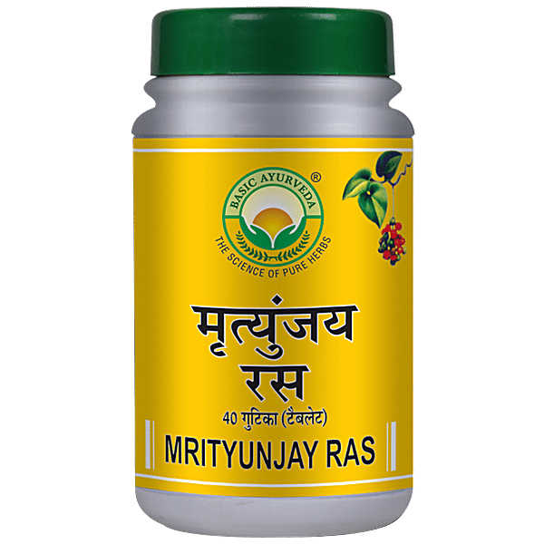 Buy Basic Ayurveda Mrityunjay Ras Tablets - Increases immunity ...