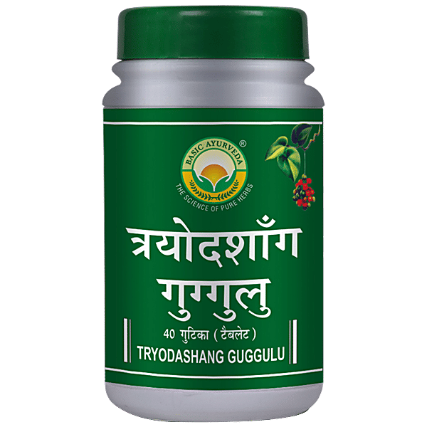 Buy Basic Ayurveda Tryodashang Guggulu - For Joint Pain & Nervous ...