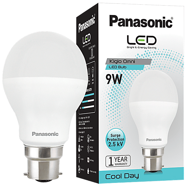 Buy Panasonic LED LED Bulb - 9W,Cool Daylight White,Base B22 Online at ...