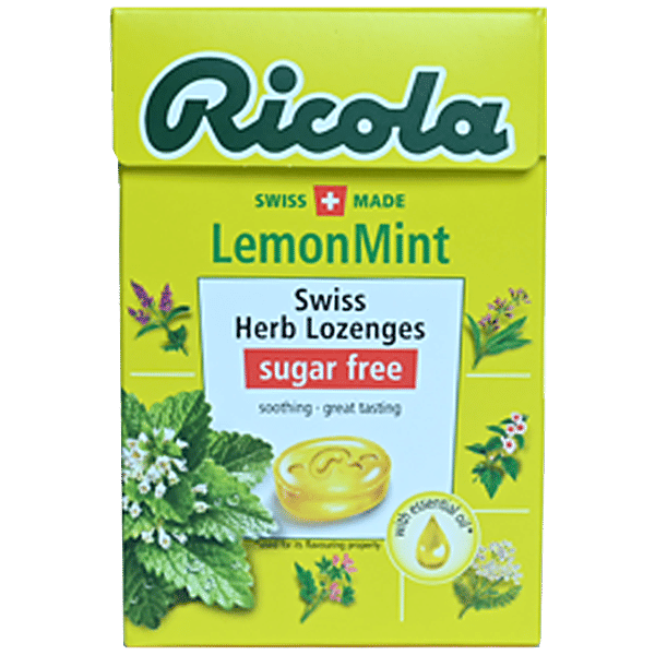 Buy Ricola Swiss Herb Lozenges - Lemon Mint, Sugarfree, Soothing, Great Tast Online at Best ...