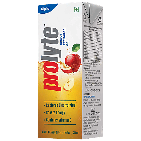 Buy Prolyte Apple Drink - Electrolyte & Vitamin C Online at Best Price ...