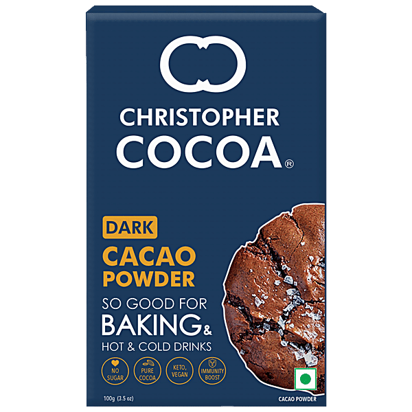 Buy Christopher Cocoa Dark Cocoa Powder - Unsweetened Online at Best ...