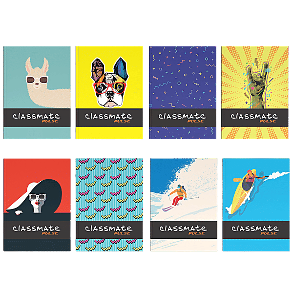 Buy Classmate Pulse Notebook - Ruled, Single Line, A5, Hardcover, 192 ...