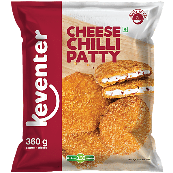Buy Keventer Ready To Cook Frozen Snack - Cheese Chilli Patty Online at ...