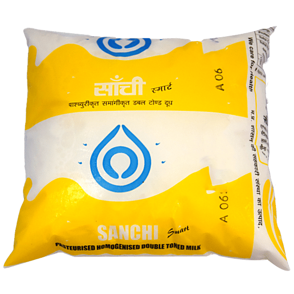 Buy Sanchi Double Toned Milk - Sanchi Smart, Pasteurised and ...