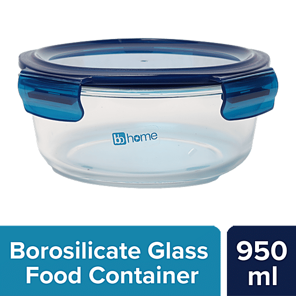 Buy bb home Glass Seal & Lock Lunch Box/Storage Borosilicate Container ...