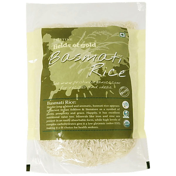 Buy PRISTINE Fields Of Gold Organic Basmati Rice Online at Best Price ...