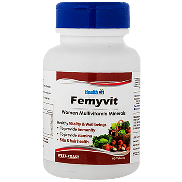 Buy Healthvit Femyvit Women Multivitamin Mineral Tablets - Healthy ...