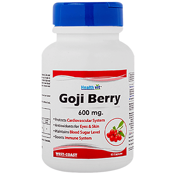 Buy Healthvit Goji Berry 600 mg Capsules - Boosts Immune System Online ...