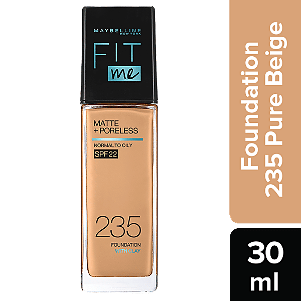 Buy Maybelline New York Liquid Foundation - Fit Me Matte+Poreless With ...