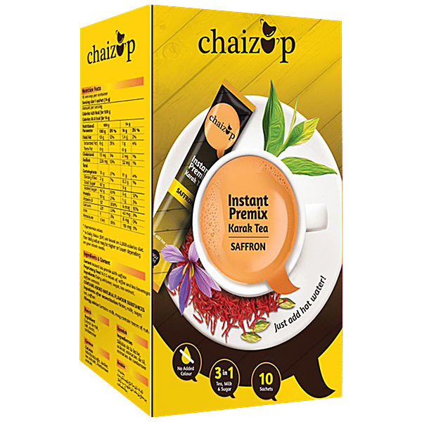 Buy Chaizup Instant Premix Karak Saffron Tea - Just Add Hot Water ...