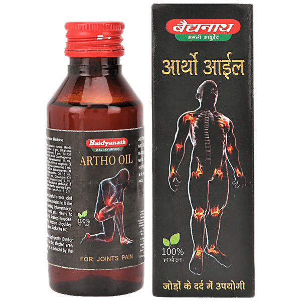 Buy Baidyanath Artho Oil - 100% Herbal, For Joint Pain Online at Best ...