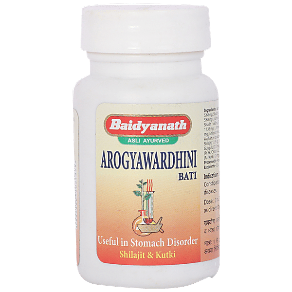 Buy Baidyanath Arogyawardhini Bati Tablet - Useful In Stomach Disorder ...