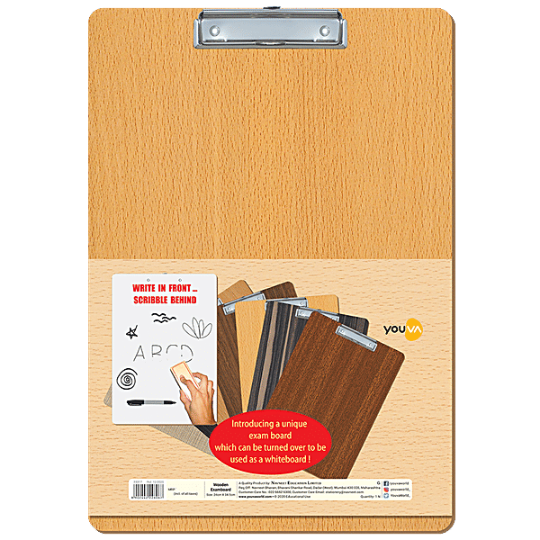 Buy Navneet Youva Wooden Exam Board - 240 mm x 345 mm Online at Best ...