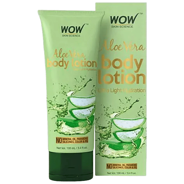 Buy Wow Skin Science Aloe Vera Body Lotion - Ultra Light Hydration ...