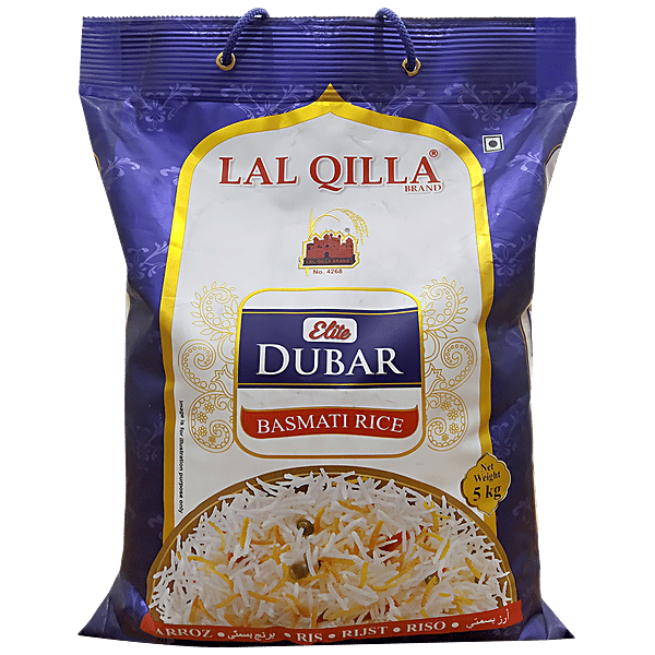 Buy Lal Qilla Dubar Basmati Rice - Elite Online at Best Price of Rs 585 ...