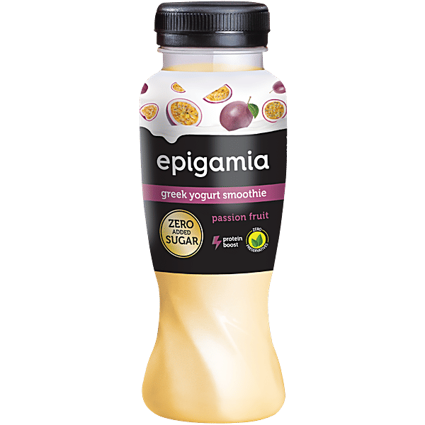 Buy Epigamia Smoothie - Zero Added Sugar, Passion Fruit Online at Best ...