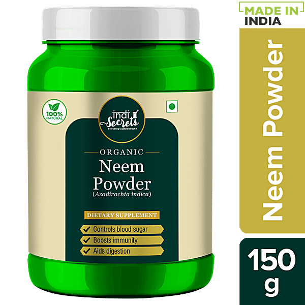 Buy indiSecrets Organic Neem Powder Online at Best Price of Rs 49 ...