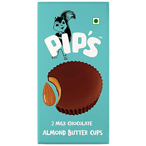 Buy PIP'S Milk Chocolate Almond Butter Cups Online at Best Price of Rs ...