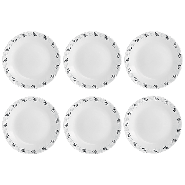 Buy Cello Opalware Dinner Plates - Black Magic, Dia-28 cm Online at ...