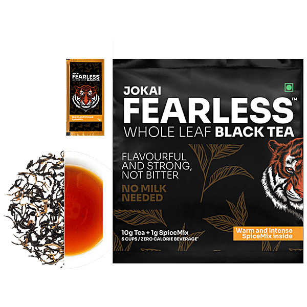 Buy Fearless Whole Leaf Black Tea - With Masala Mix, Immunity Boosting ...